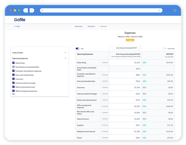 Gofile | Corporate Tax Returns, Simplified